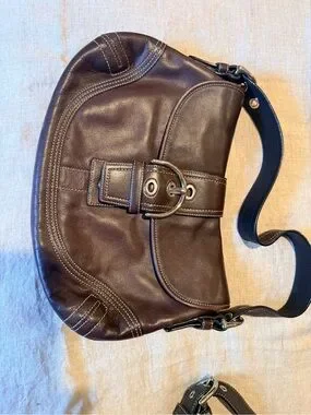 Coach | Bags | Coach Classic Brown Leather Shoulder Bag | Poshmark